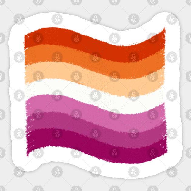 Lesbian Pride Flag Lesbian Pride Flag Sticker Teepublic